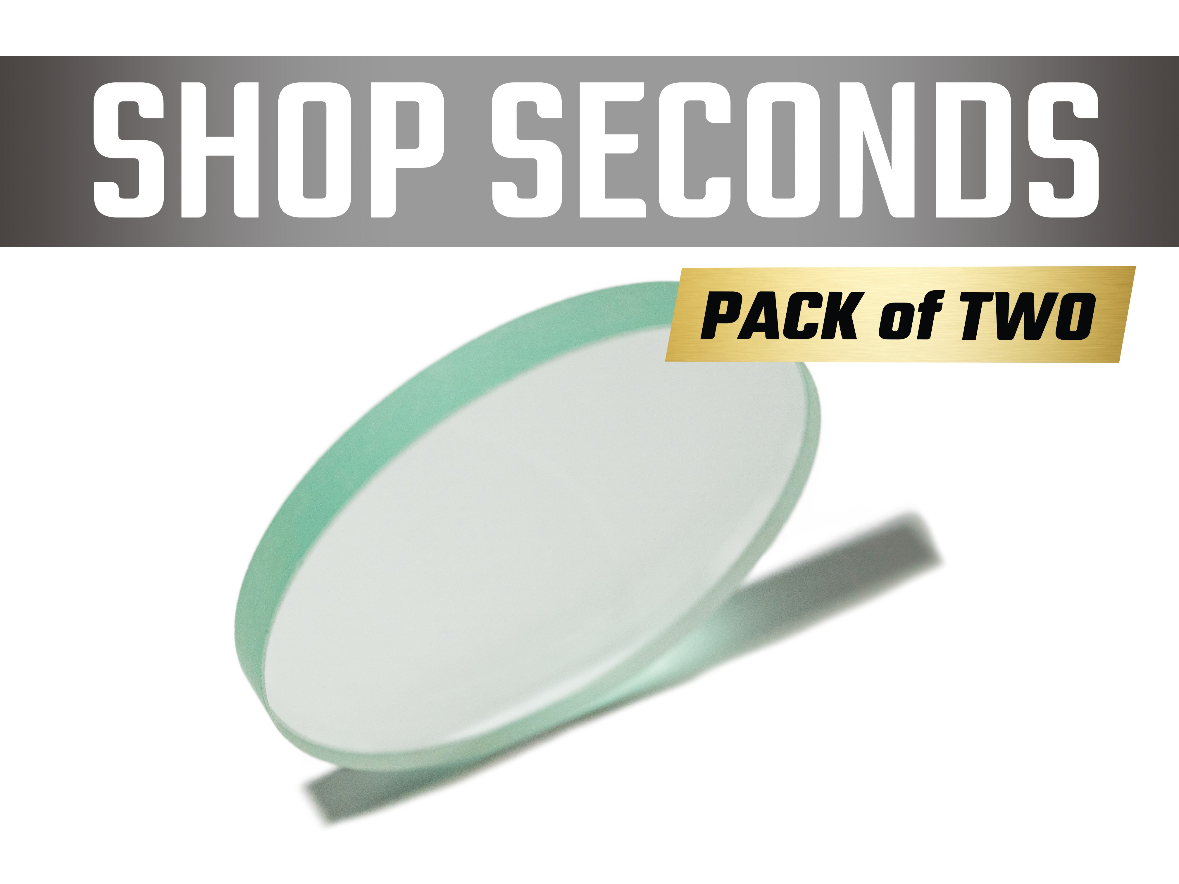 *Slightly Imperfect* Spinning Base - 100mm Glass Concave Lens - Pack o ...