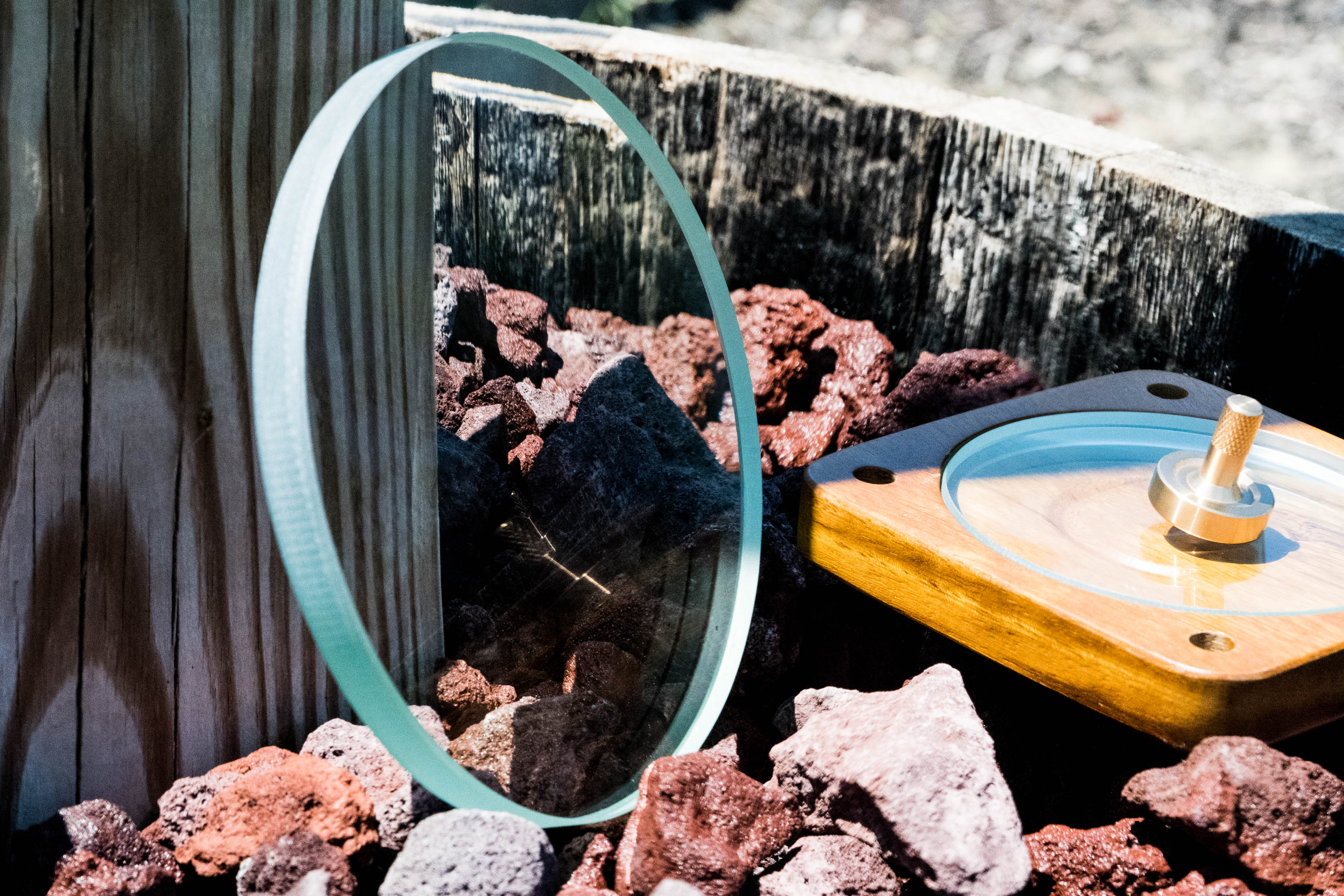 Spinning Base - 150mm Glass Concave Lens – Bruce Charles Designs